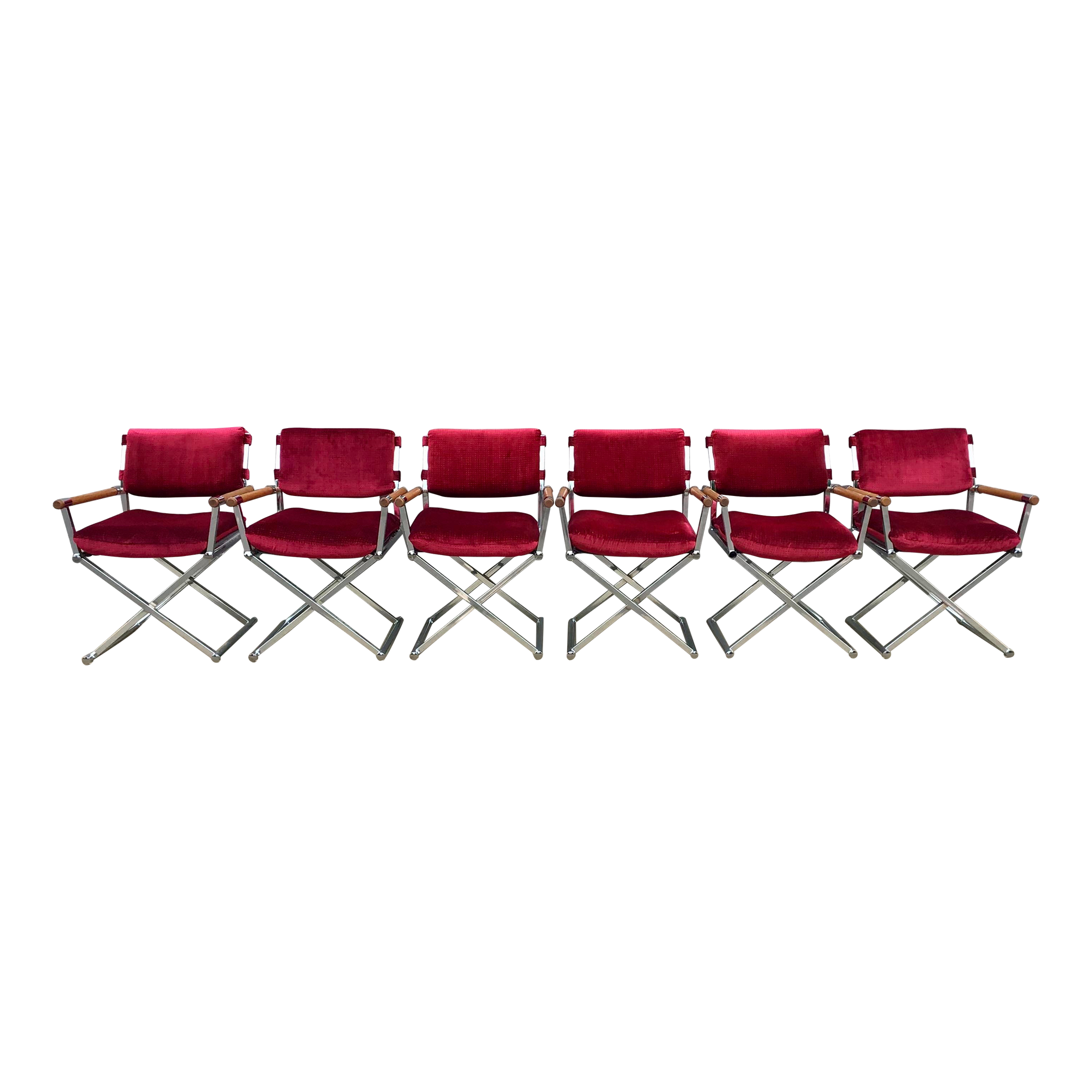 1980s Director's Chairs by Cal-Style, Set of 6 | Chairish