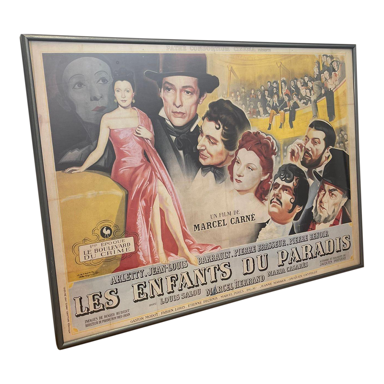 Vintage Framed Movie Poster of “ Les Enfants Du Paradis “ Circa 1945 ...