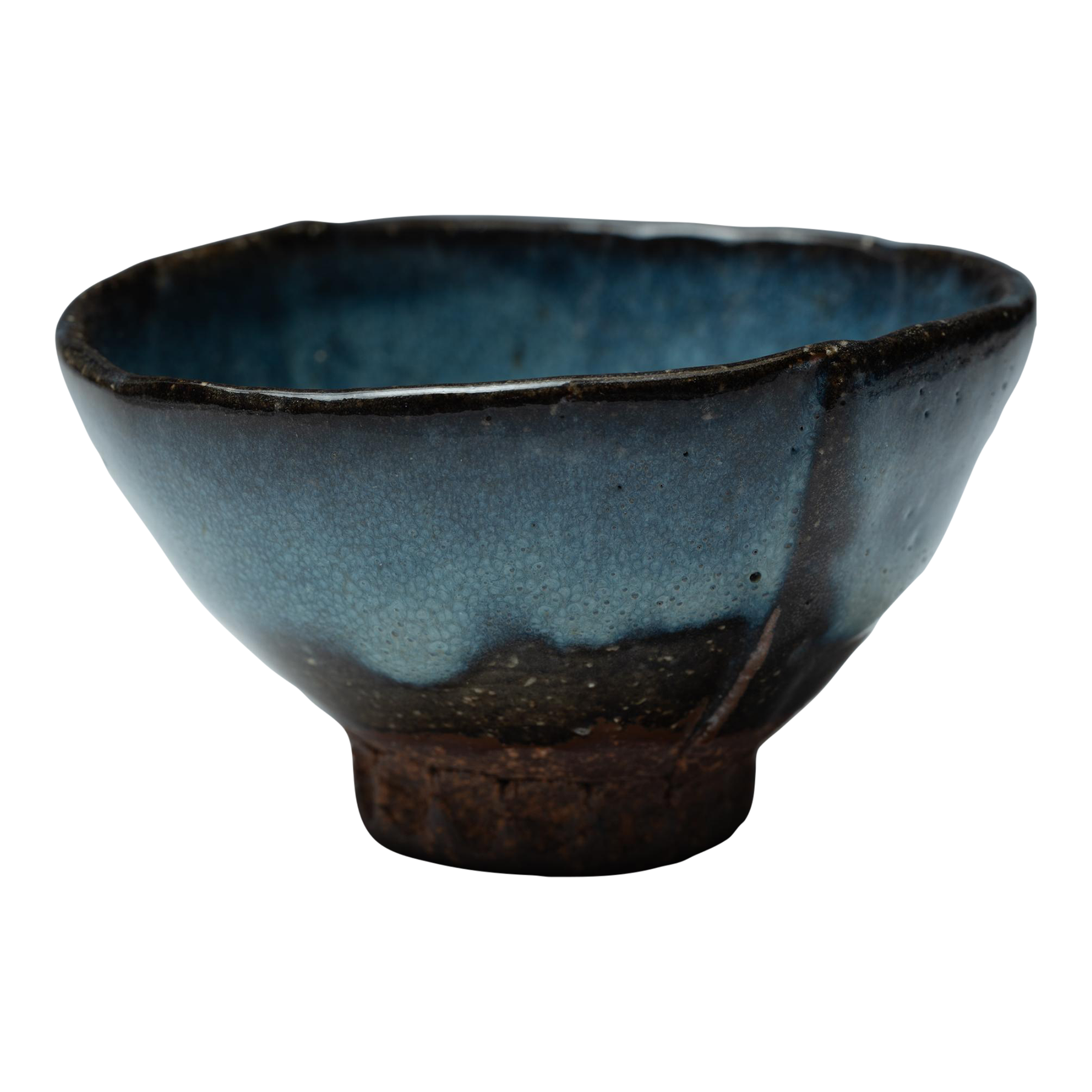 Late 20th Century Hagi Namako Chawan With Pinched Foot | Chairish