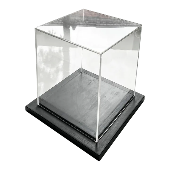 Custom Made Plexi and Wood Vitrine-Display Box | Chairish