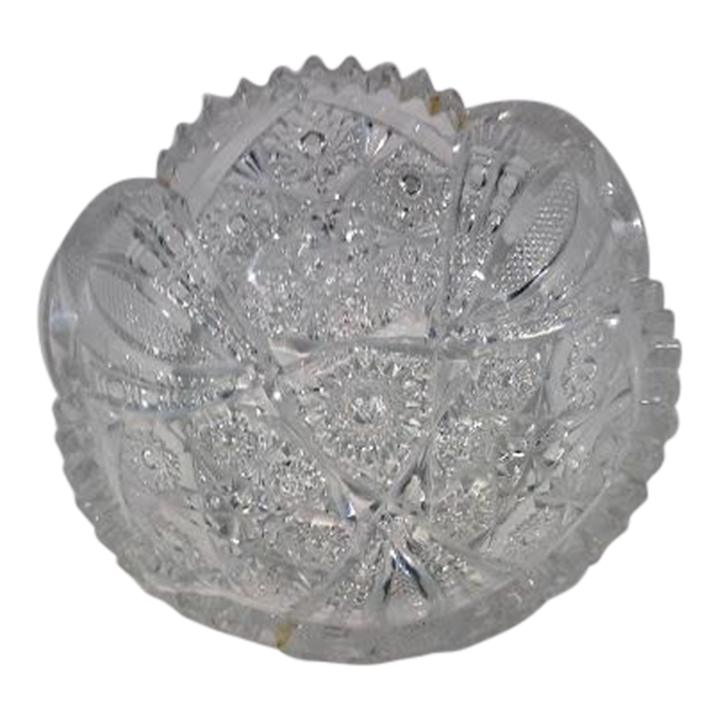 1914 Antique Imperial Nucut Glass Small Bowl | Chairish
