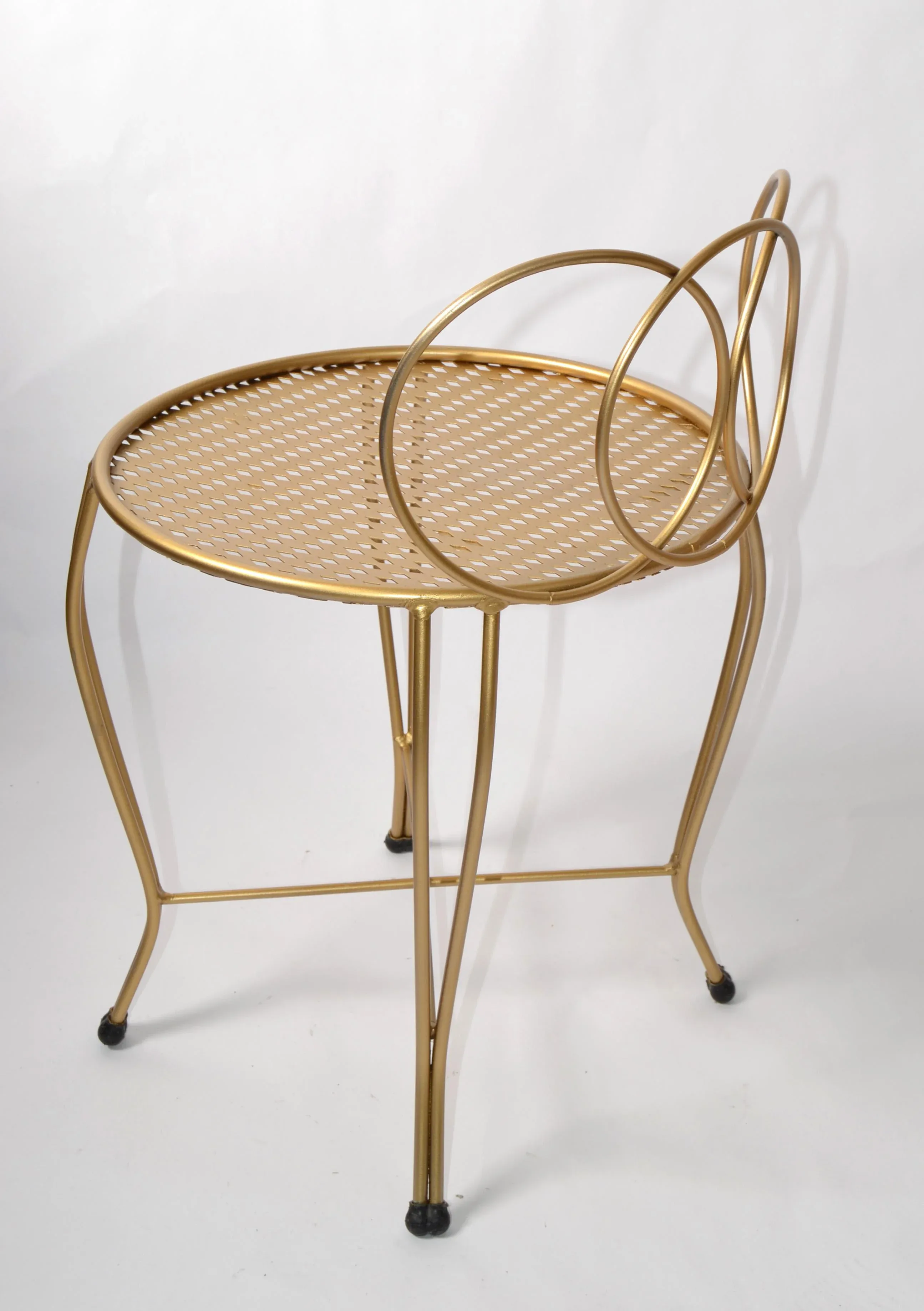 Brass vanity chair store