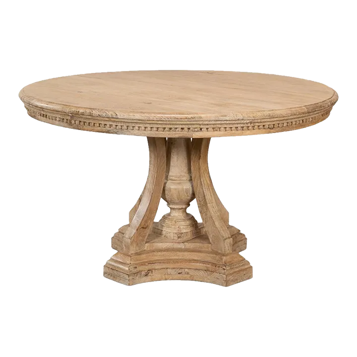 Country Round Dining Table | Chairish