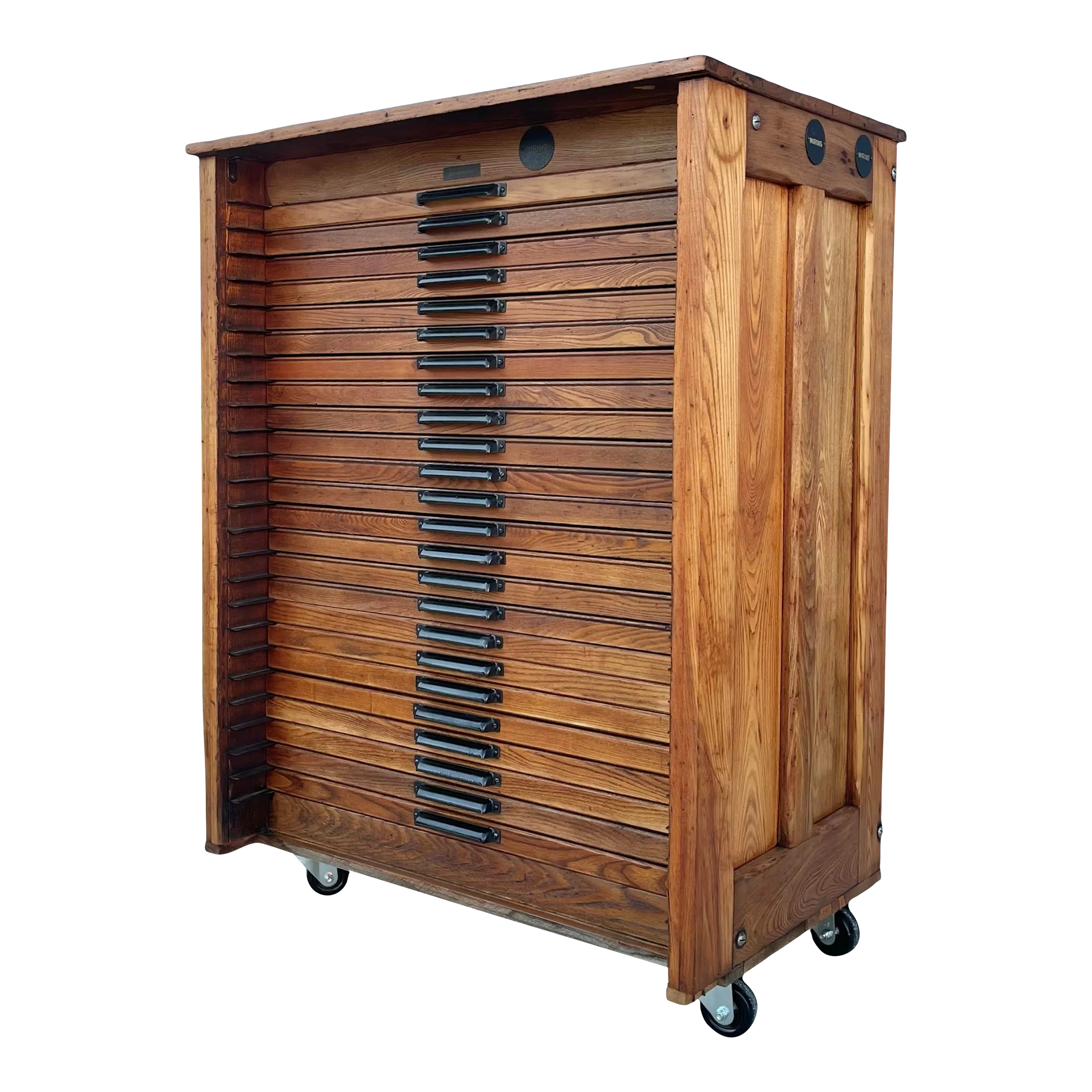 Printer Press Flat-File Drawer Chest With Letter-Blocks | by Hamilton ...