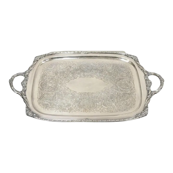 Vintage Heritage 1847 Rogers Bros 9498 Silver Plated Serving Platter ...