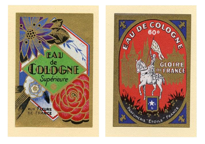 French Cologne Labels, Early 1900s, a Pair | Chairish