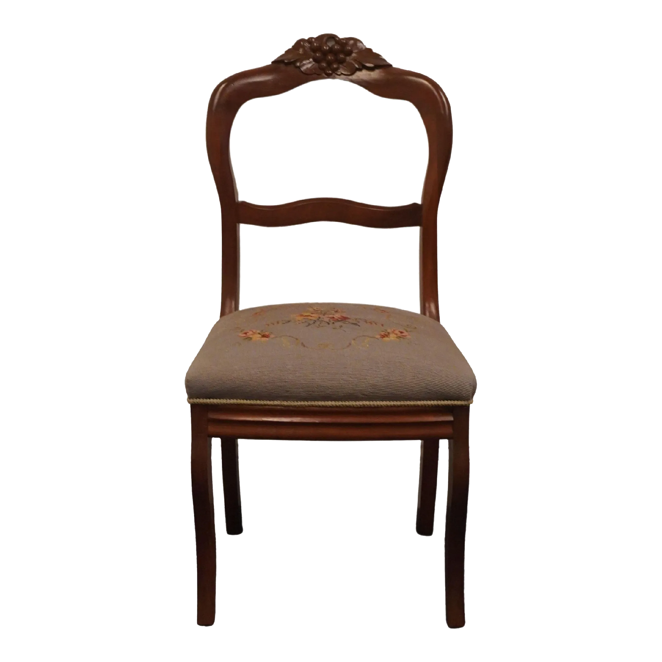 Vintage Antique Solid Walnut Traditional Duncan Phyfe Style Accent Side ...