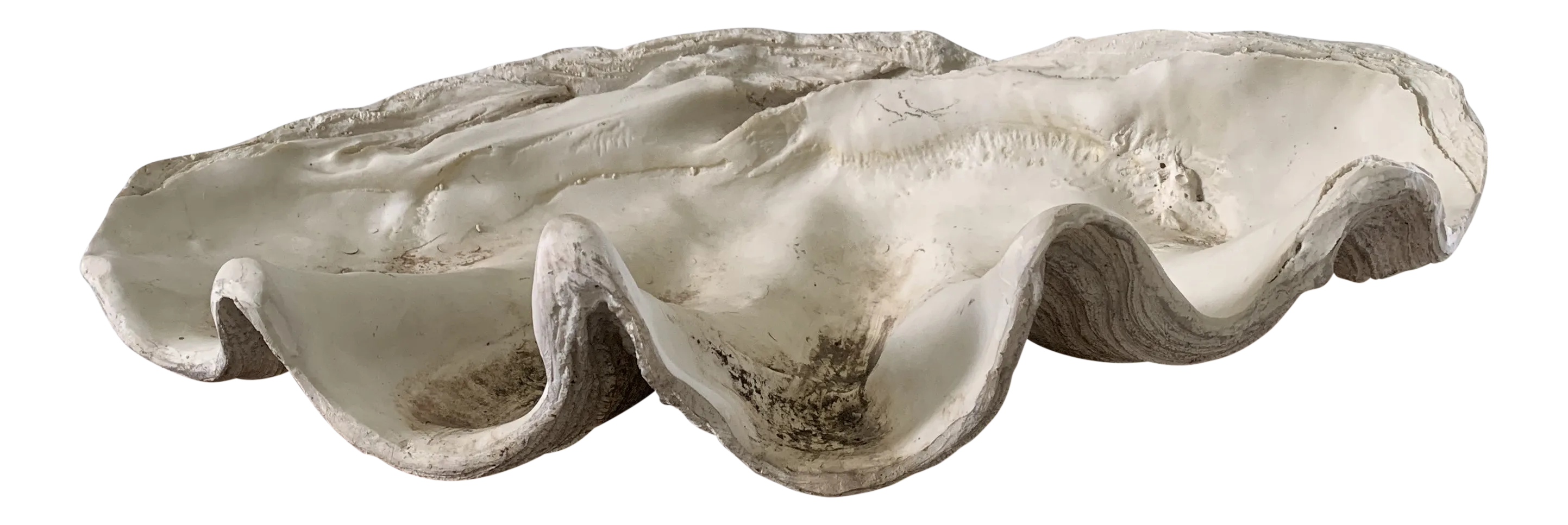 Mid 20th Century Giant Faux Clam Shell | Chairish