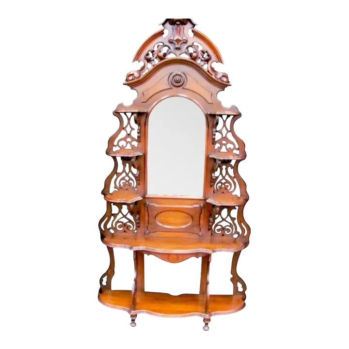Walnut Victorian Eterge | Chairish