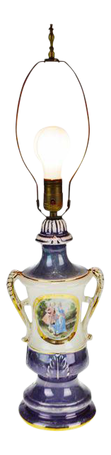 Victorian Limoges Ulrich Style Table Lamp | Chairish