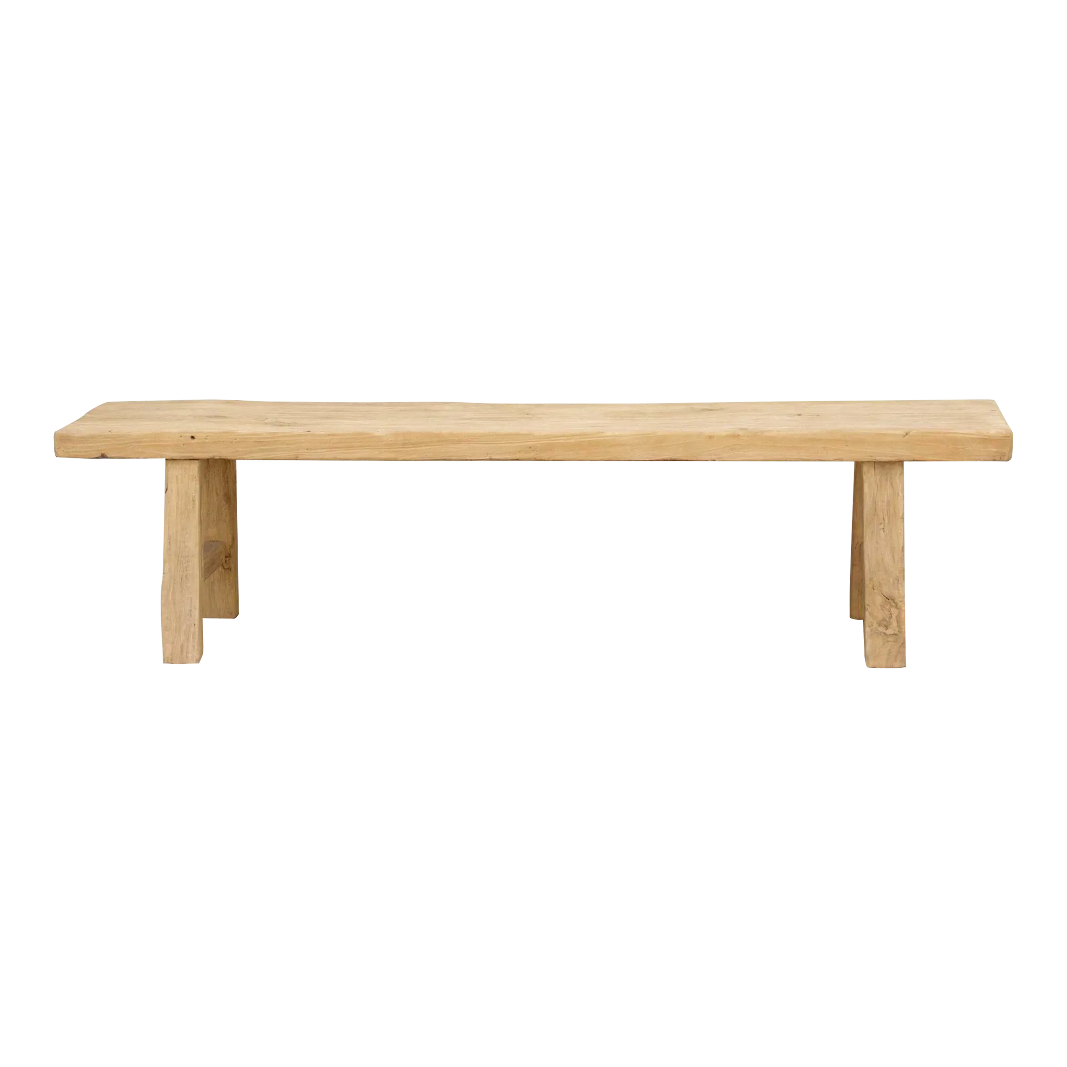 Reclaimed Wood Joint Bench | Chairish
