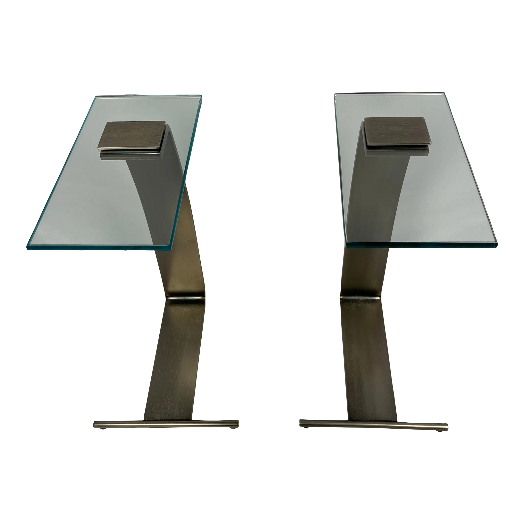Pair of Post Modern Side Tables by Rick Berry for Design Institute of ...