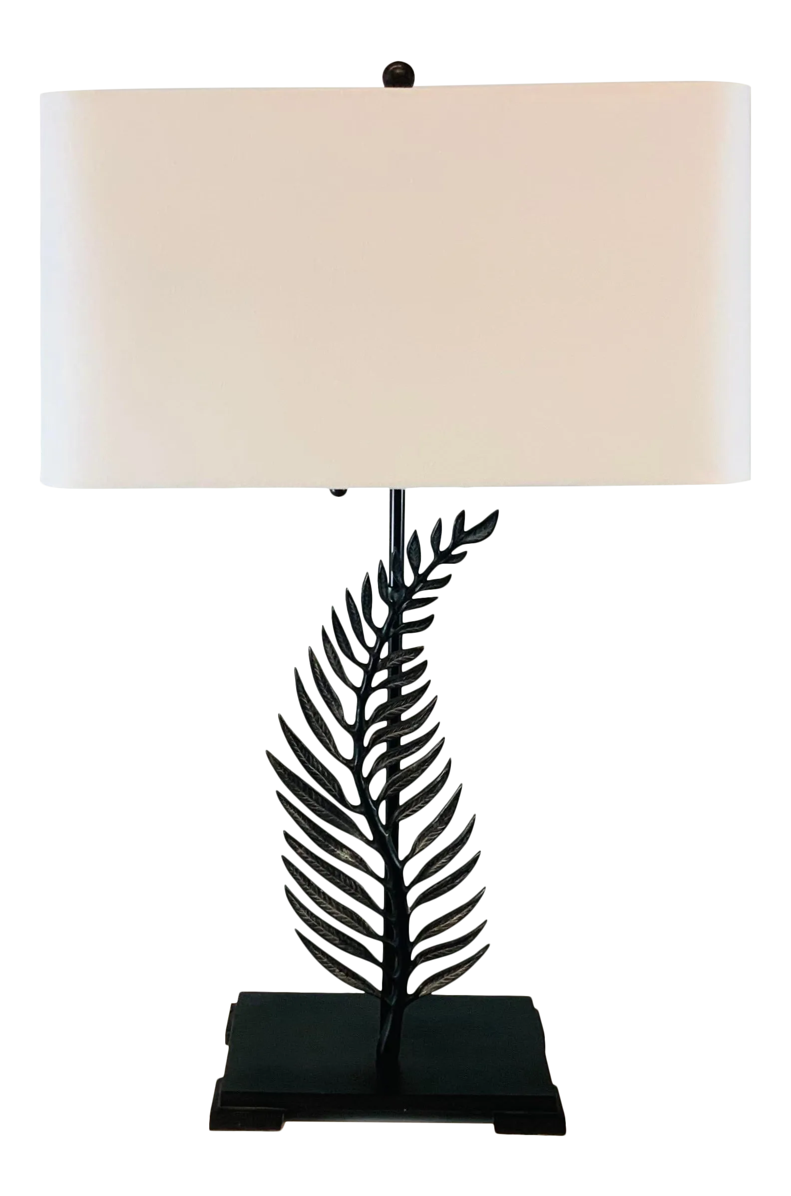 Arteriors Modern Bronze Finished Fern Table Lamp | Chairish