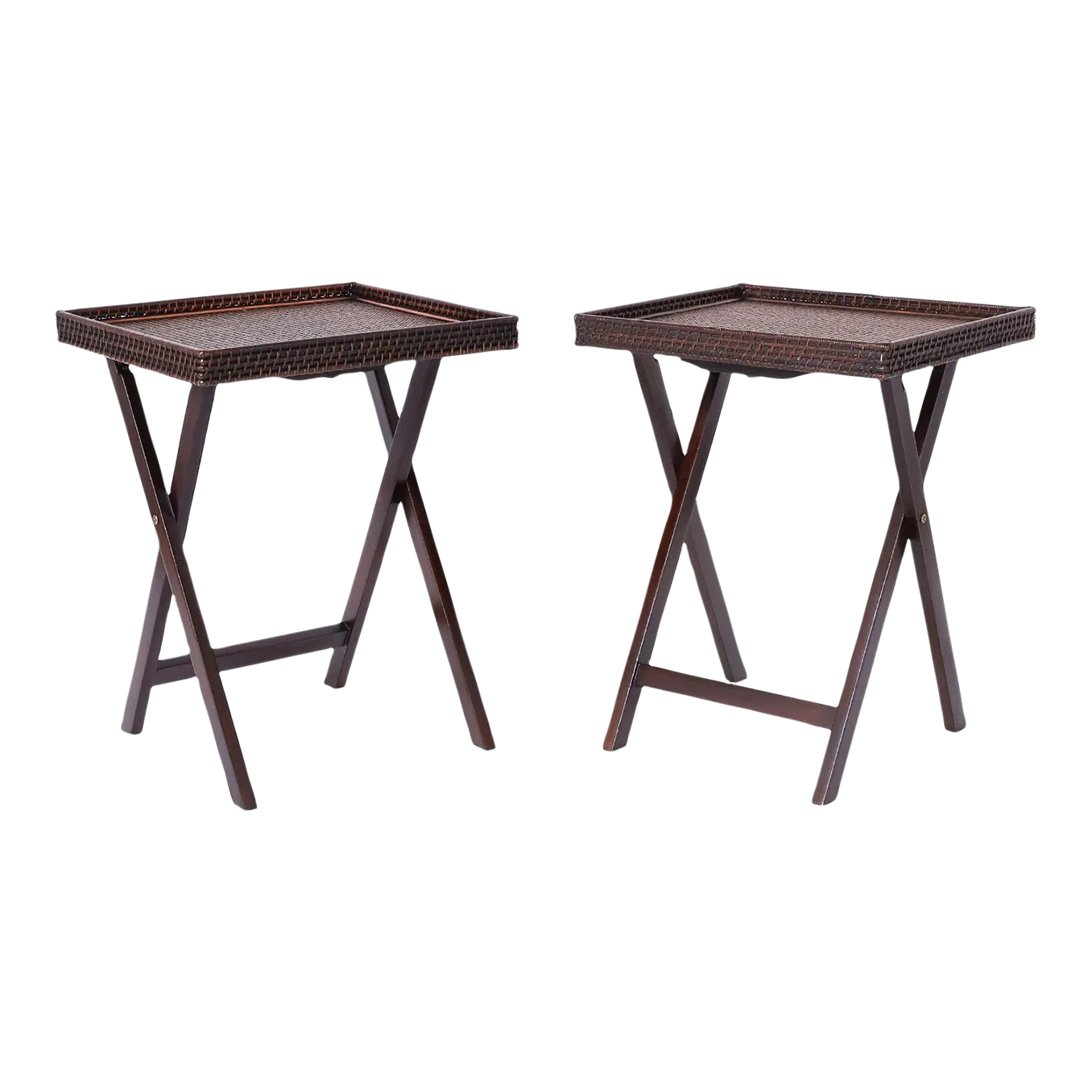 Pair of Tray Tables or Stands | Chairish