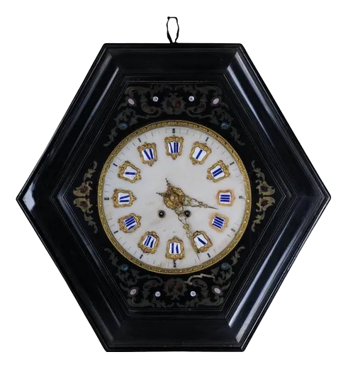 Antique Wall Clock, 1850 | Chairish