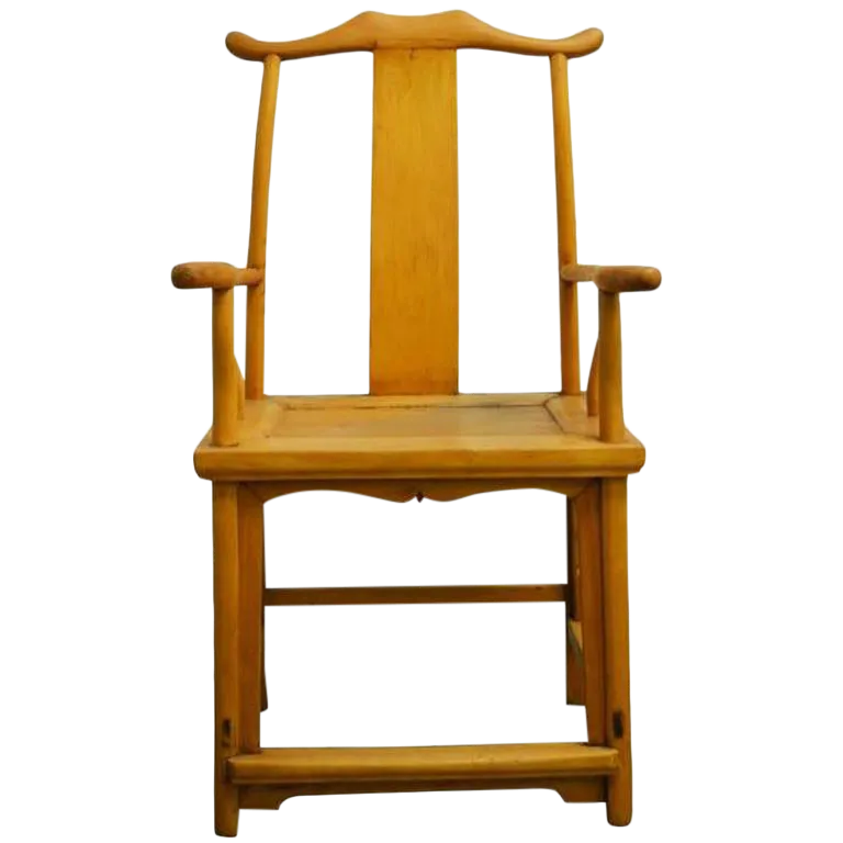 Antique Natural Wood Lamp Hanger Side Chair From China, 19th Century ...