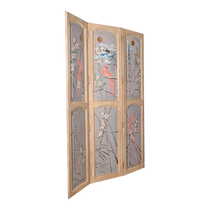 1900s Antique Victorian English Privacy Screen | Chairish