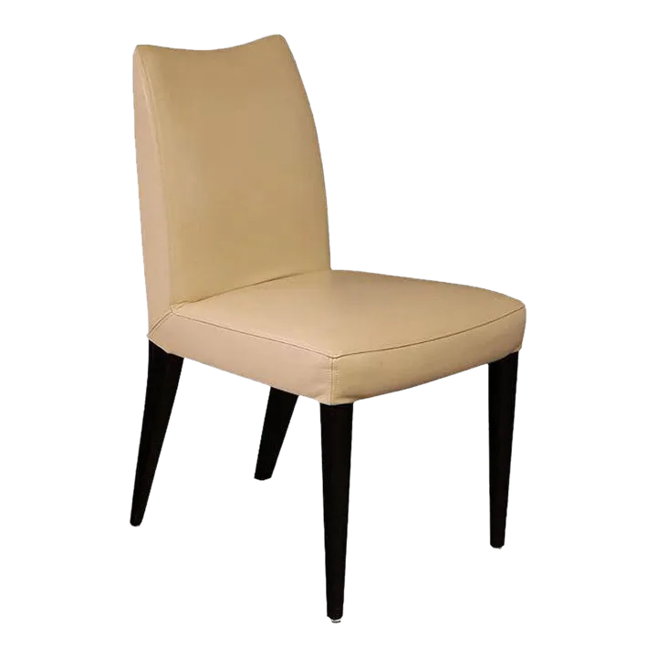 Dakota Jackson Pull Up "Iko" Leather Side Chair | Chairish