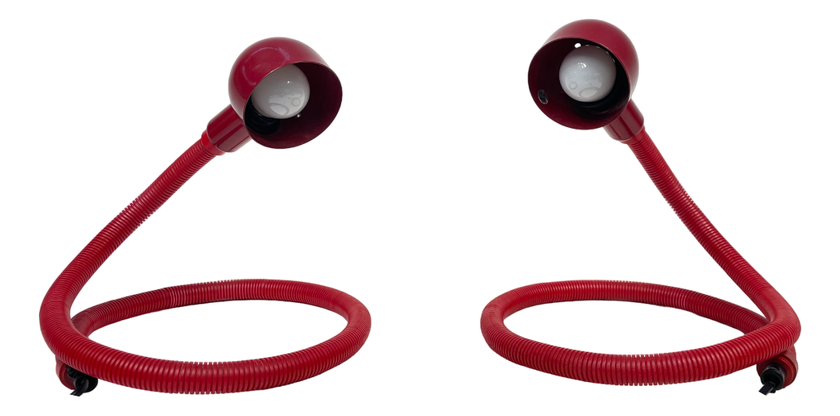 Jointed Snake Lamps, 1970s, Set of 2 | Chairish