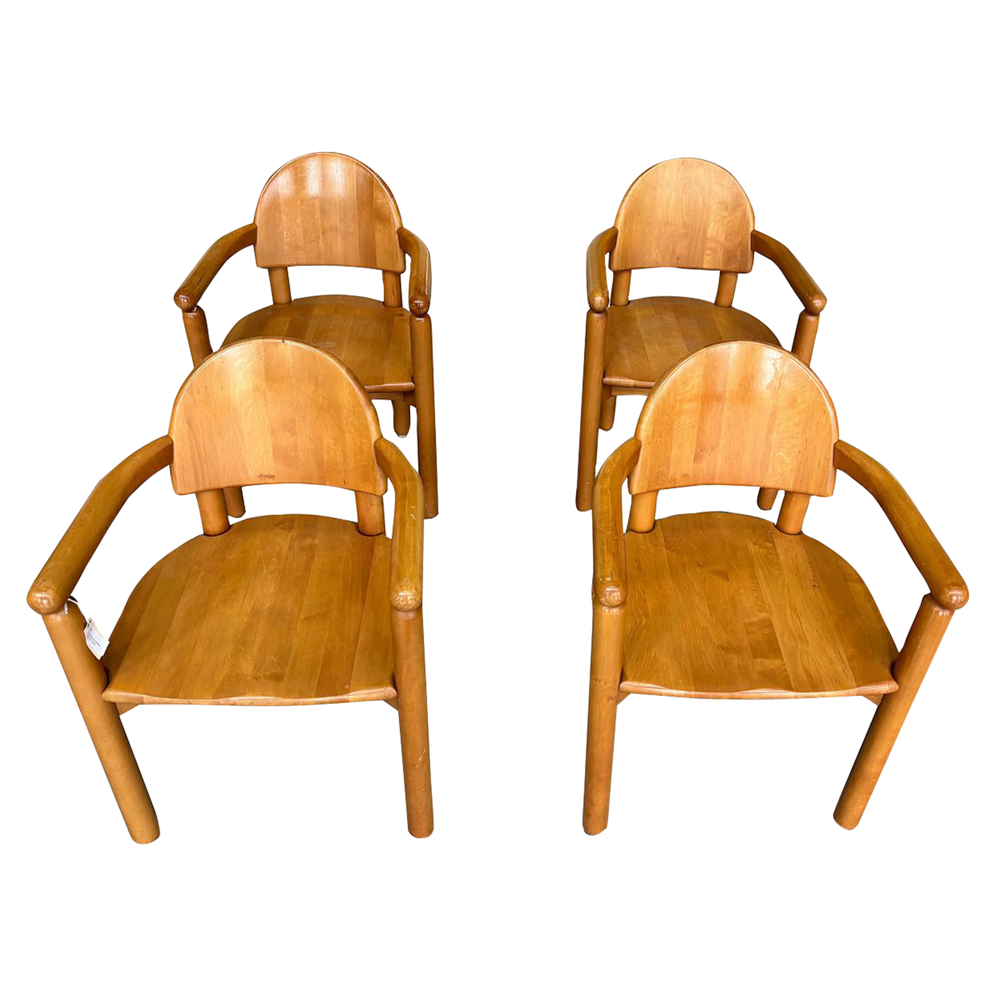 Set of Four 1980s Danish Dining Chairs by Rainier Daumiller | Chairish