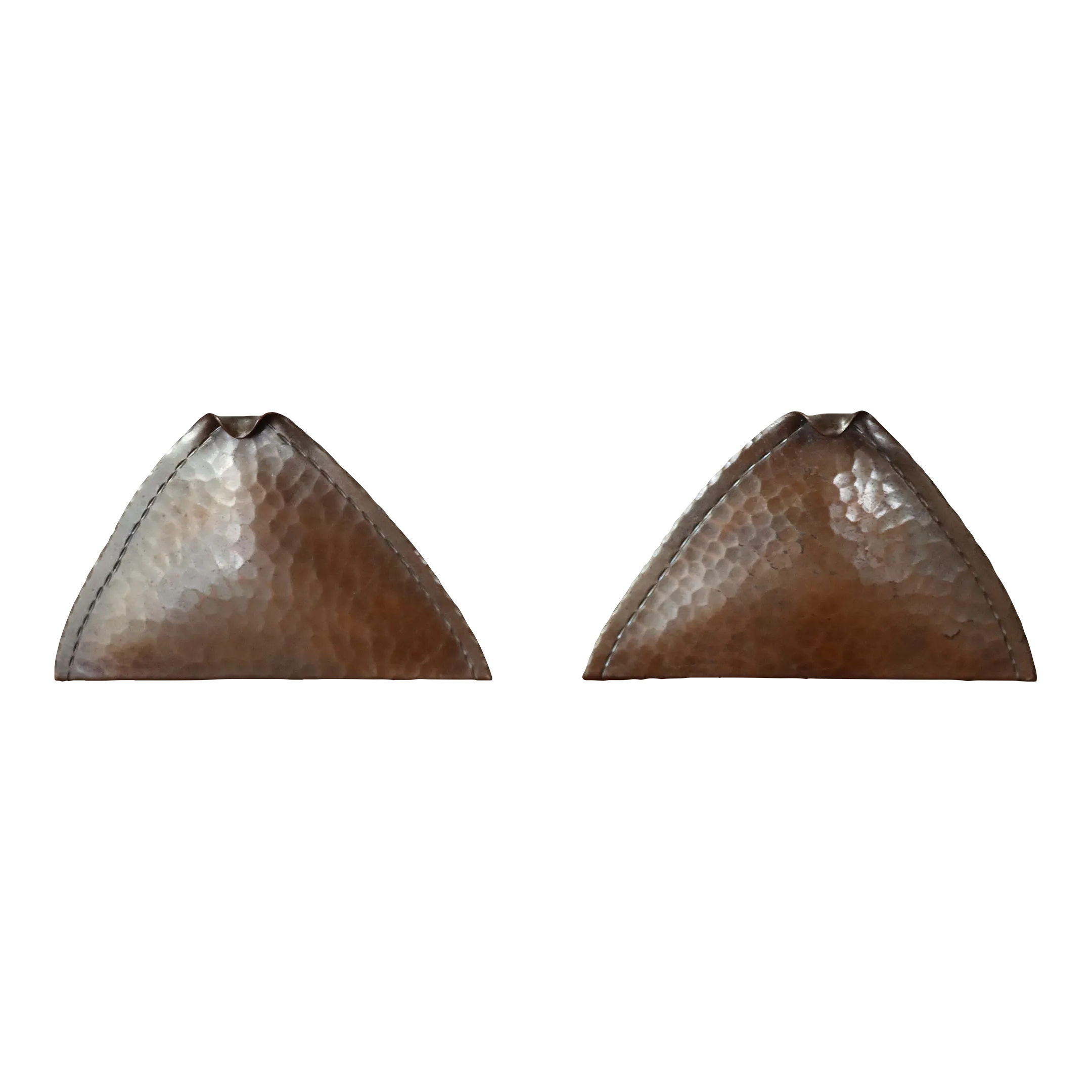 Roycroft Hand Hammered Copper Bookends | Chairish