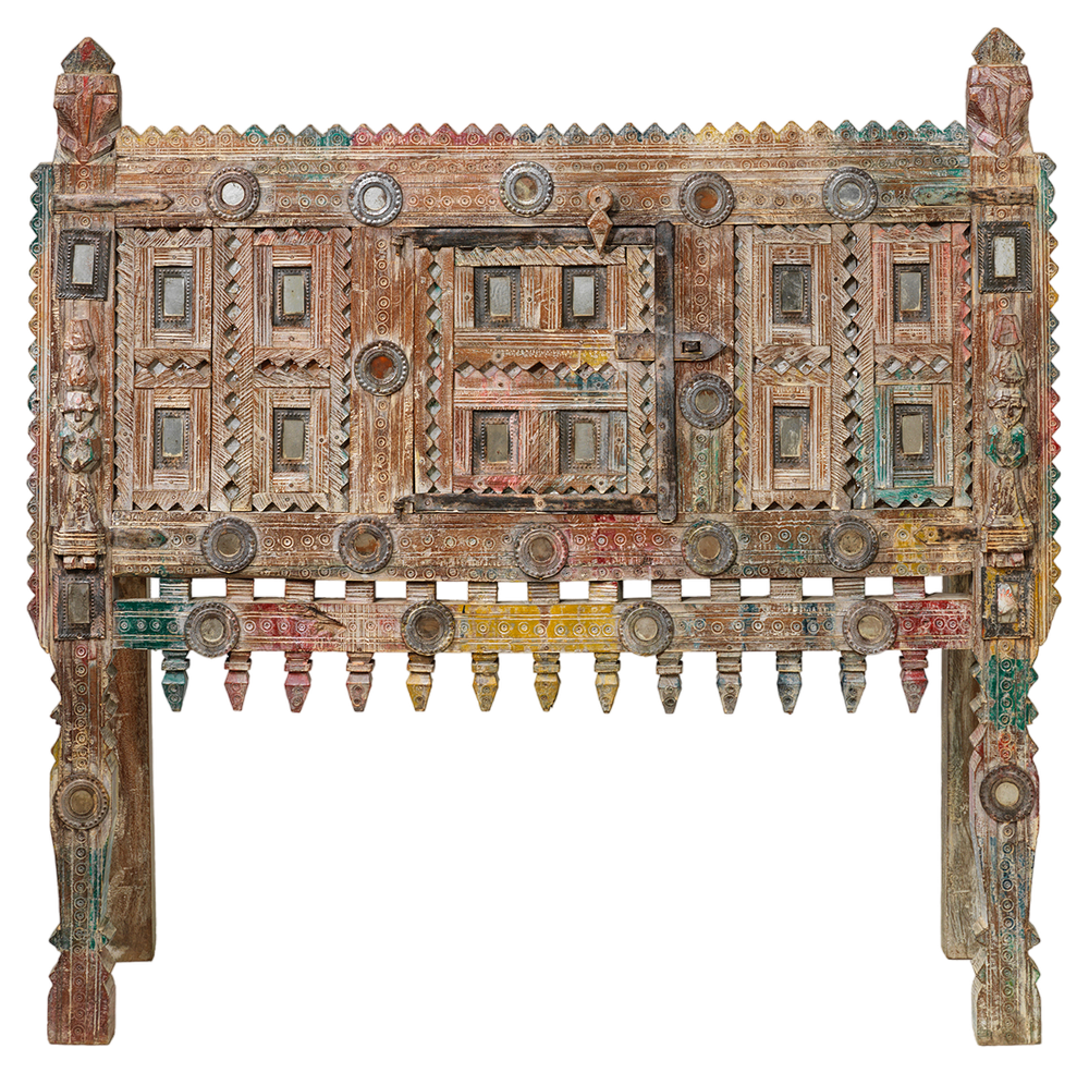 Vintage Painted Damchiya Dowry Chest, 1950s | Chairish