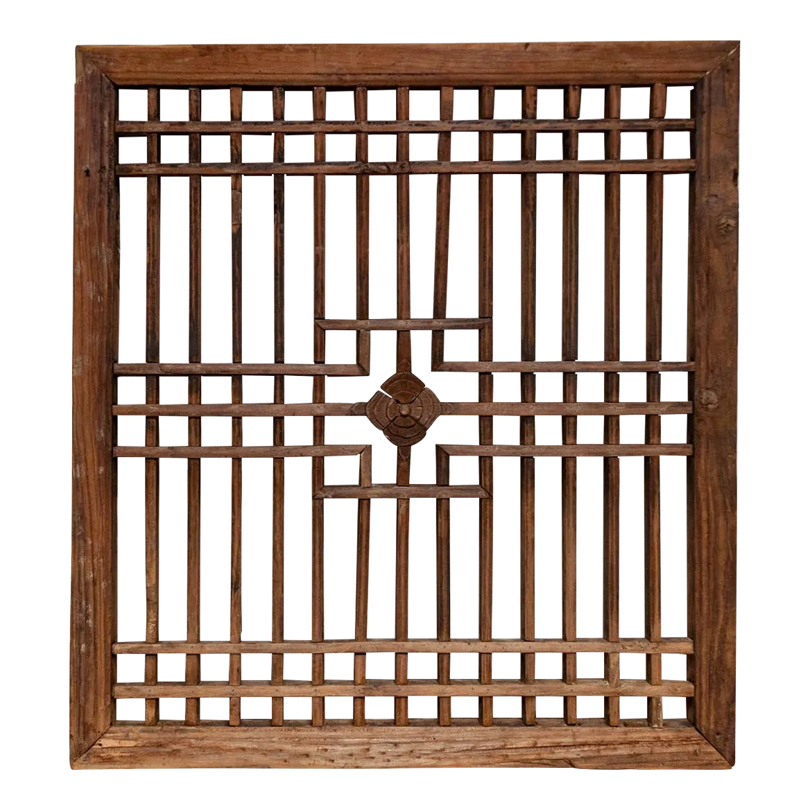 Noeri Asian Lattice Window Panel | Chairish
