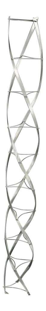 Bruce R. MacDonald Triple Helix Sculpture | Chairish