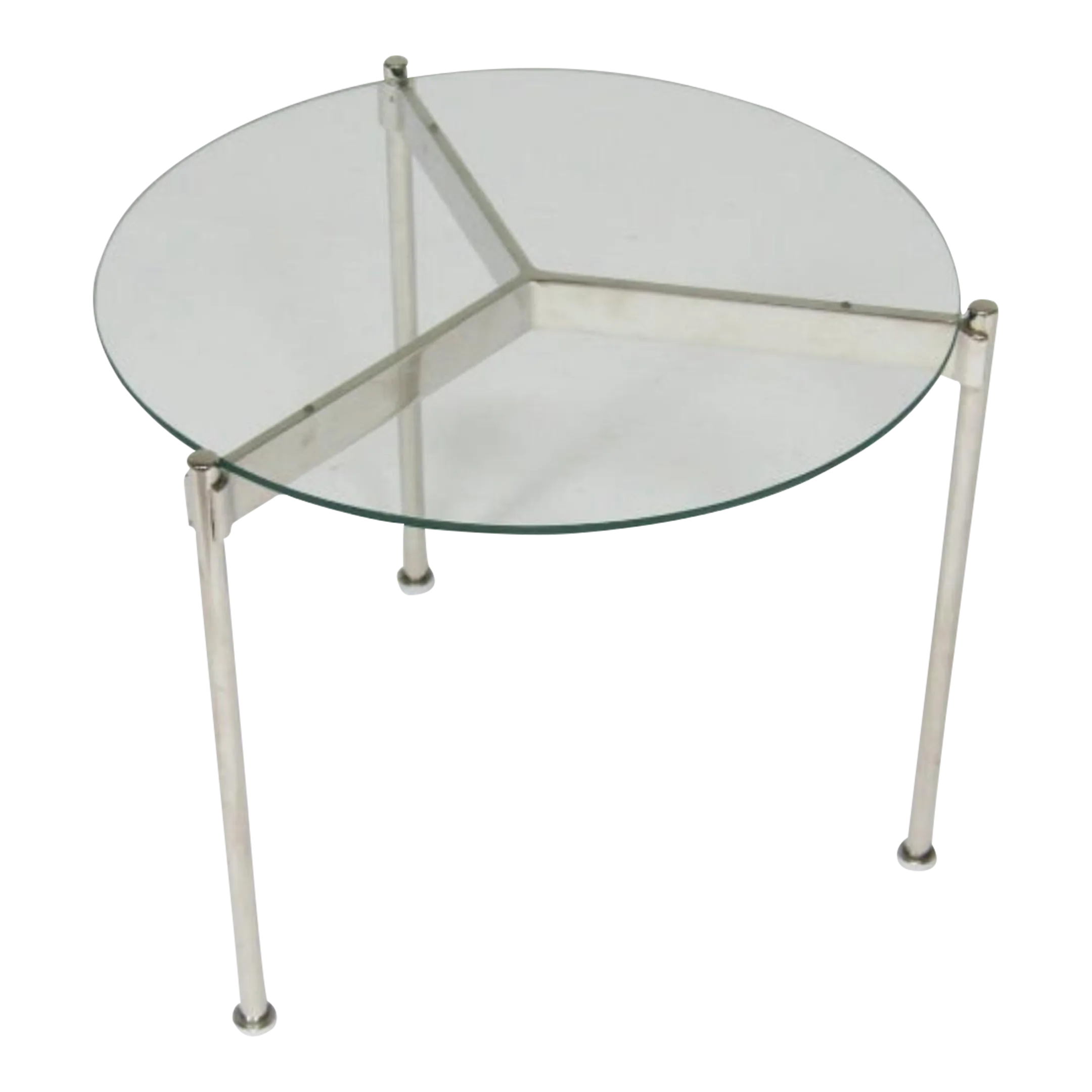 Ward Bennett Tri Leg Claw Side Table for Brickel Associates, 1970s ...