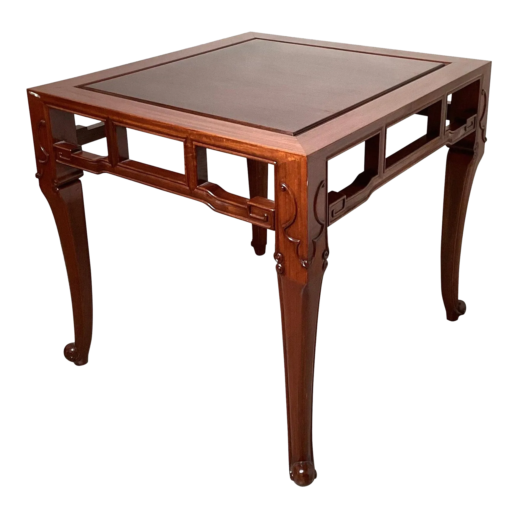 Small Hand Carved Chinese Occasional Table | Chairish