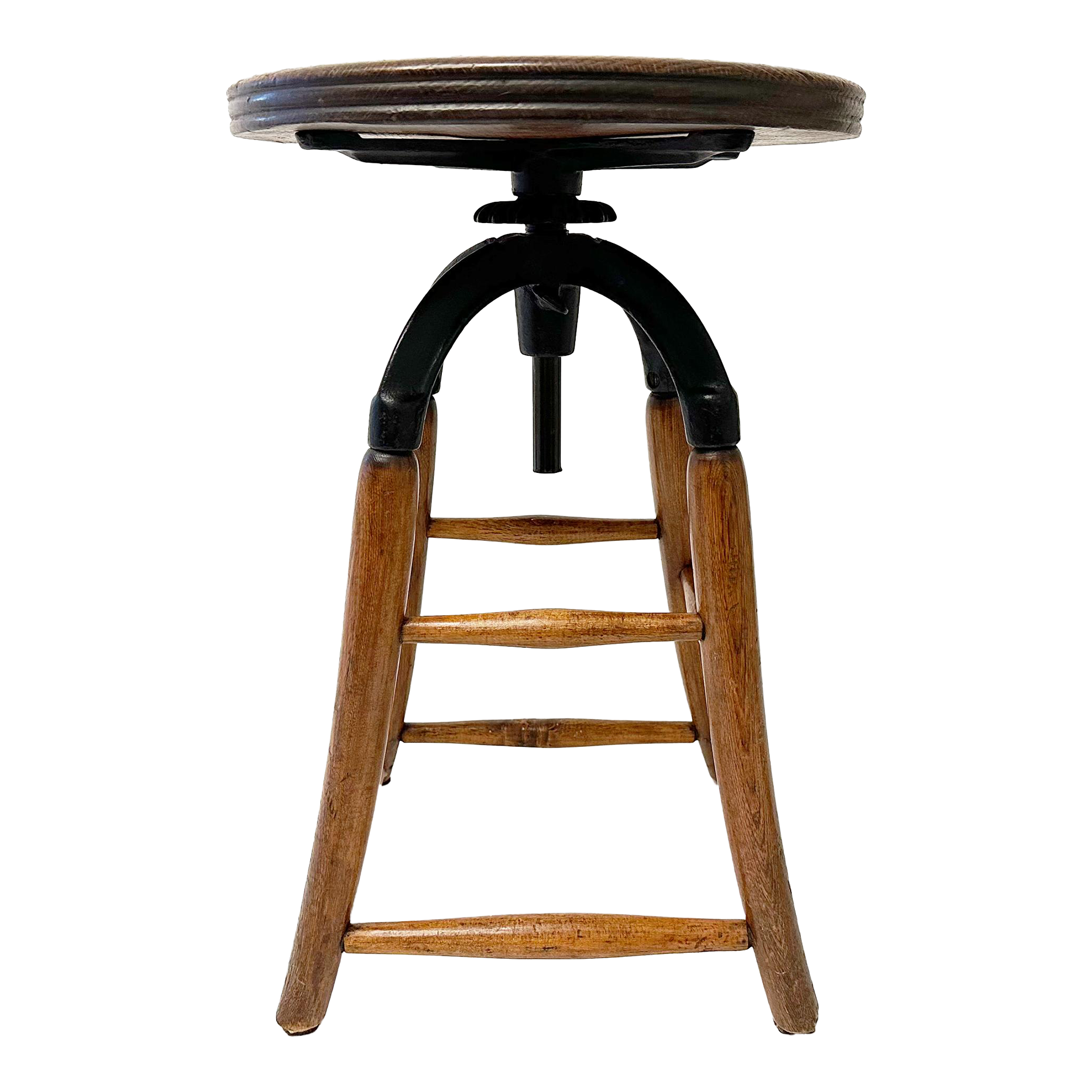 Antique Industrial Stool Engineers Drafting Stool Wood, 1900s | Chairish