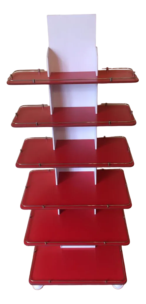 Vintage Red Wall Unit, 1970s | Chairish