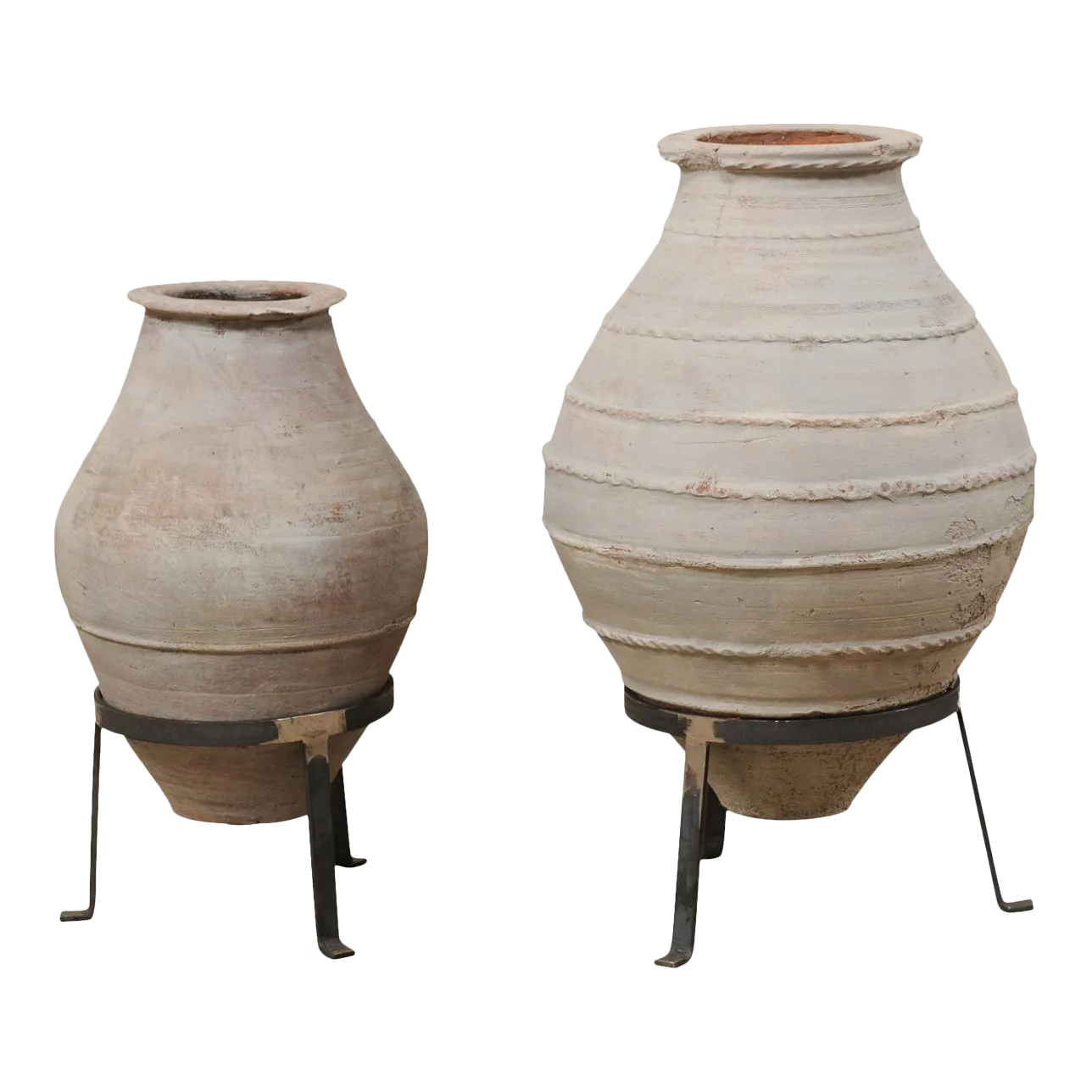 Pair of 19th Century Vessels on Stands - A Pair | Chairish