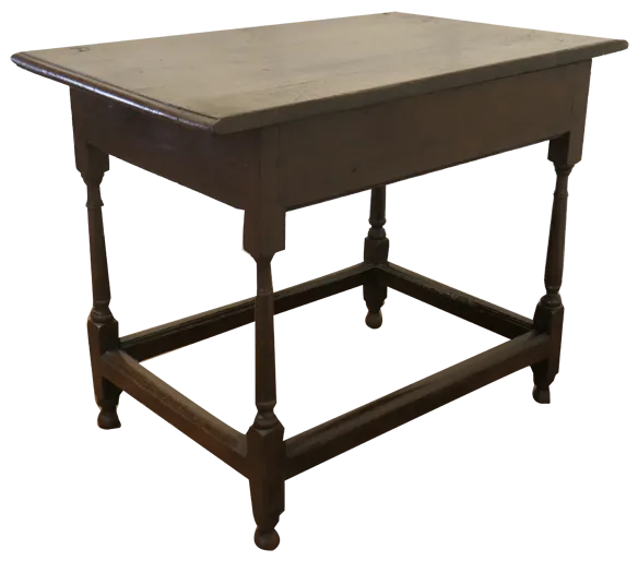 Antique Oak Writing Table | Chairish