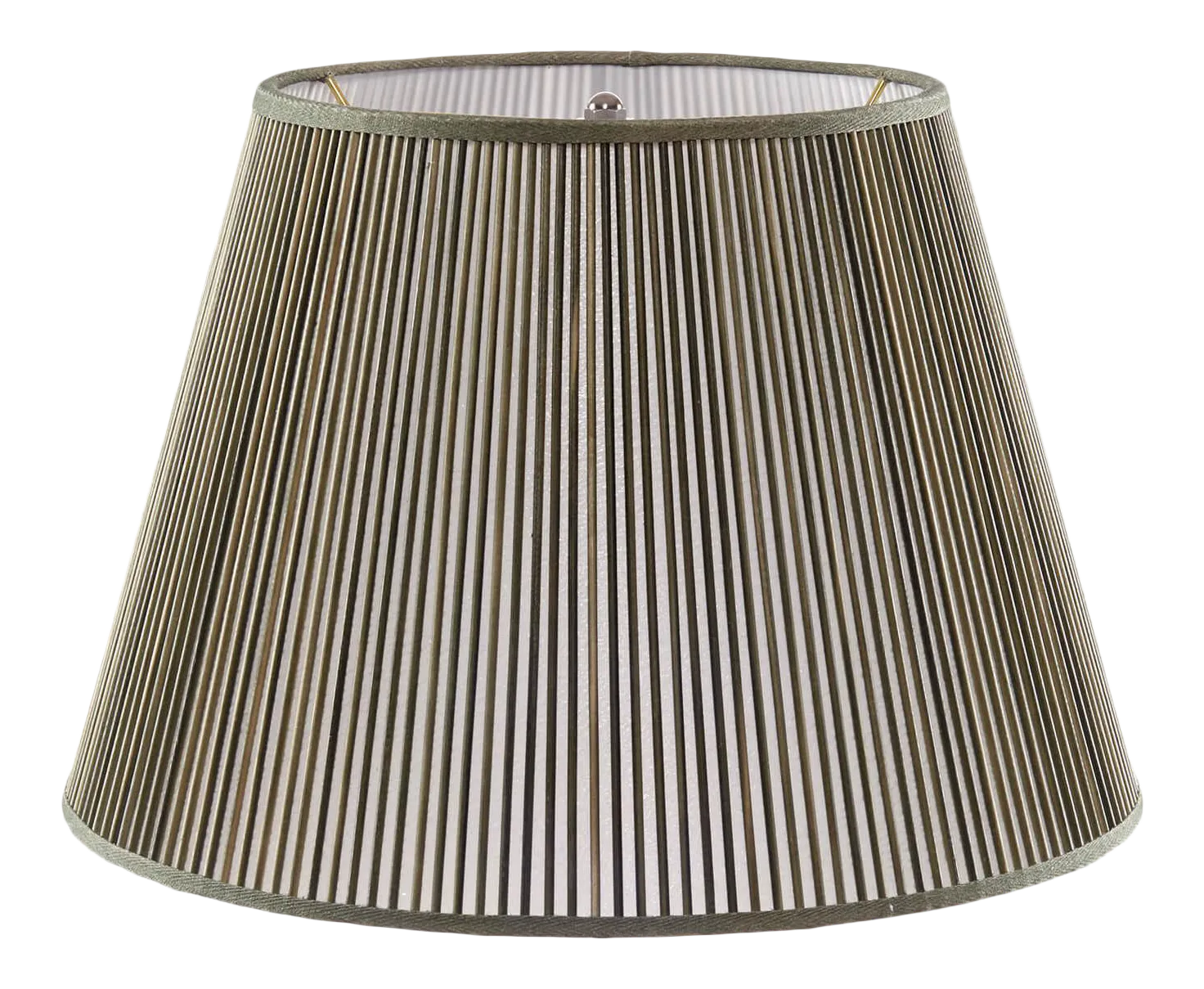 Empire Stick Shade in Washed Green, 12" | Chairish