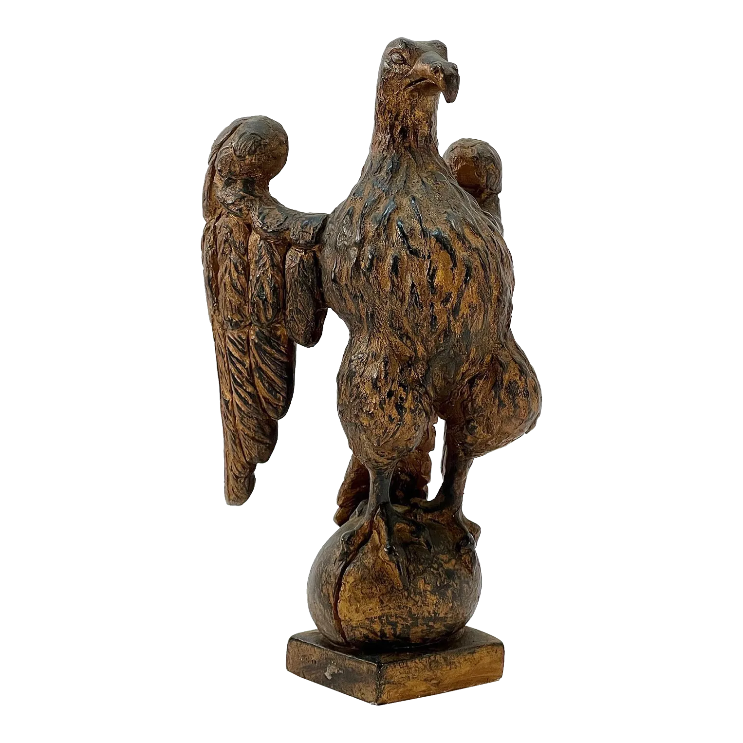Mid Century Ethan Allen Heavy Plaster Eagle Sculpture C.1964 | Chairish