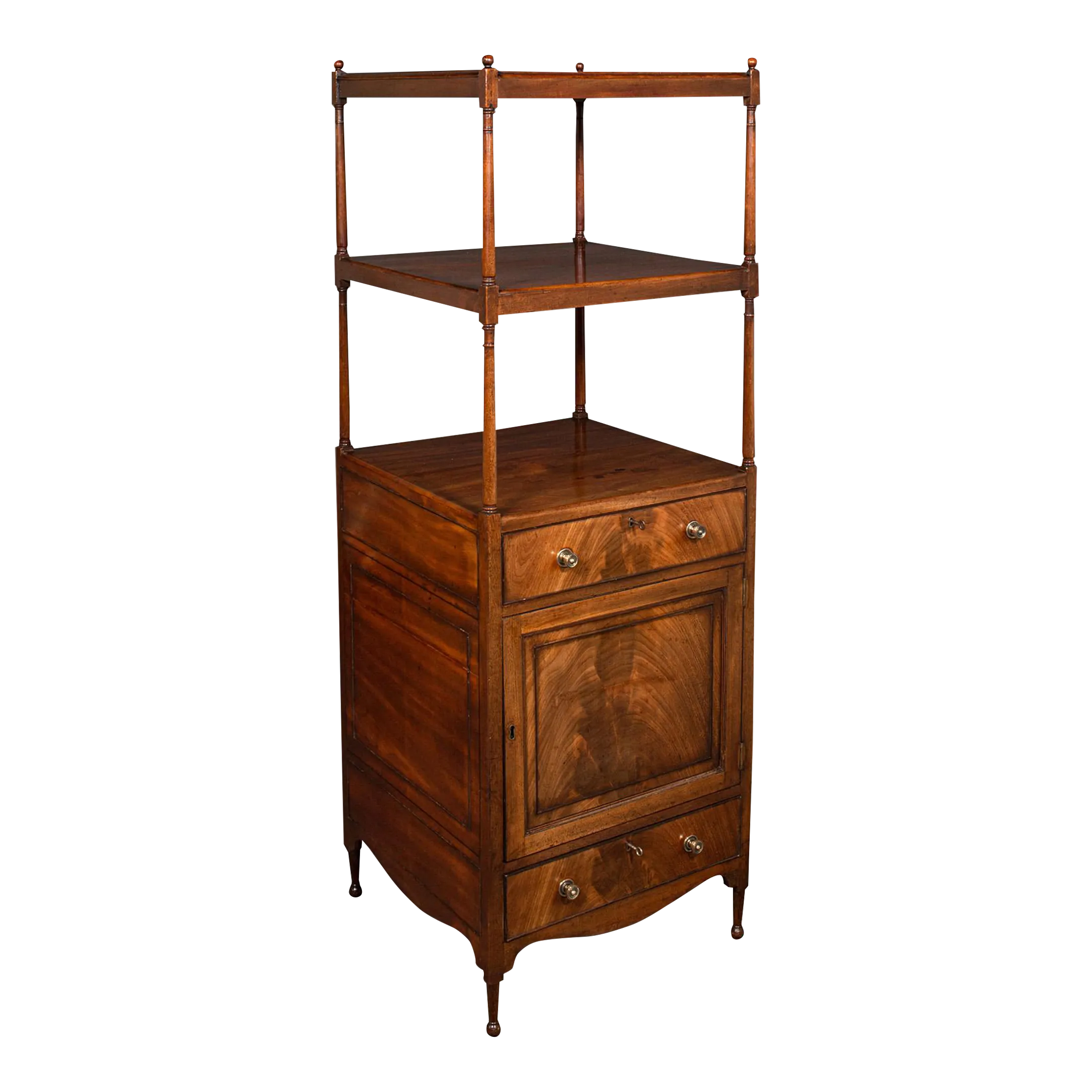1860s Antique Victorian English Two Tier Display Stand | Chairish