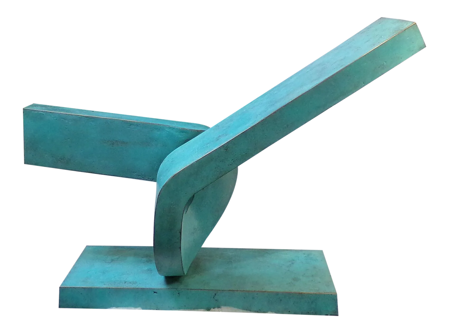 1987 "Tambour II" Bronze Sculpture with Patina by Neil Hadlock | Chairish