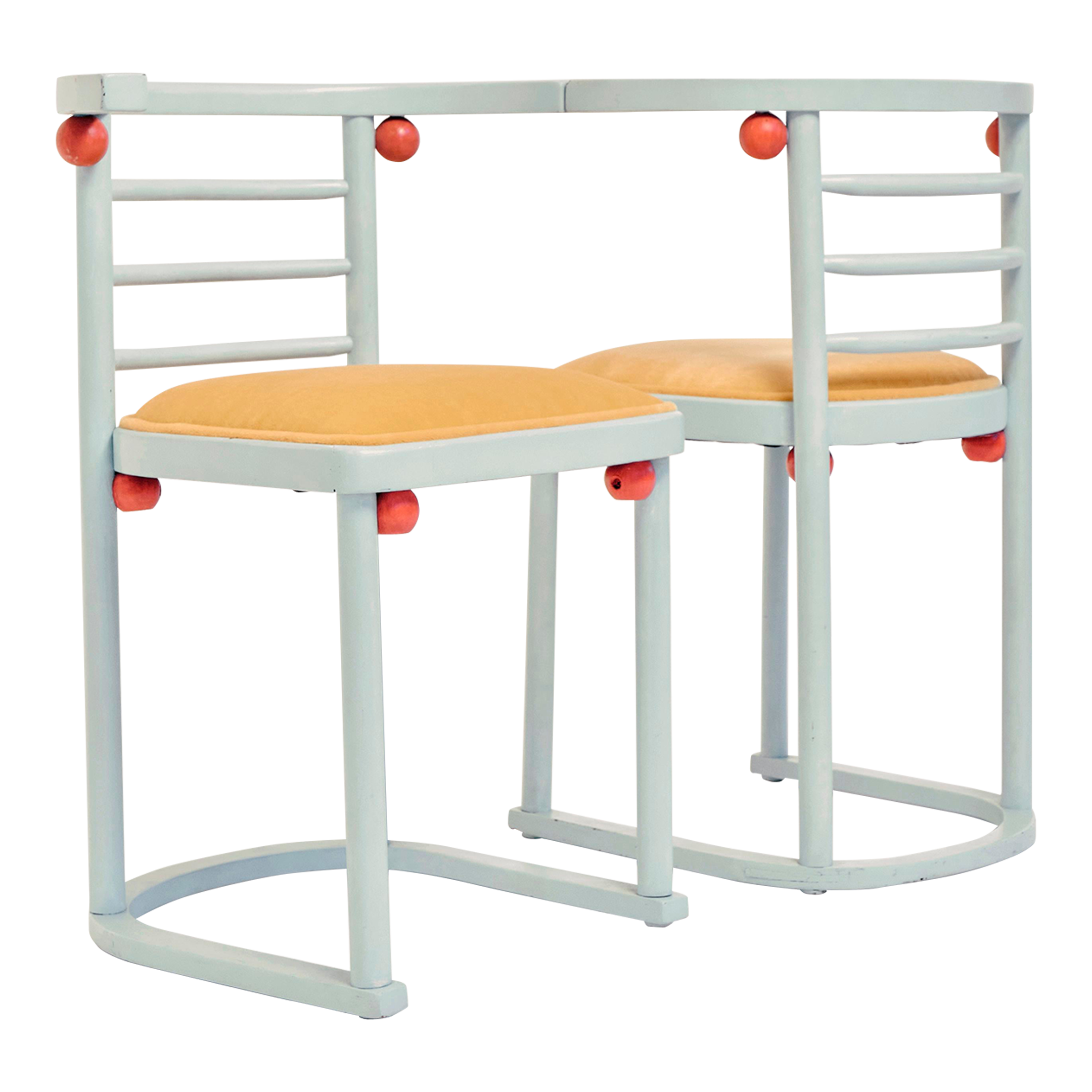 Antique Pair of Fledermaus Chairs by Josef Hoffmann for Thonet | Chairish