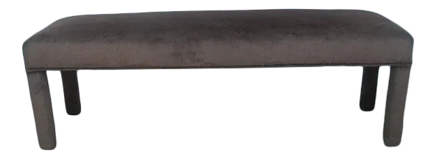 1970s Vintage Reupholstered Parsons Style Bench | Chairish