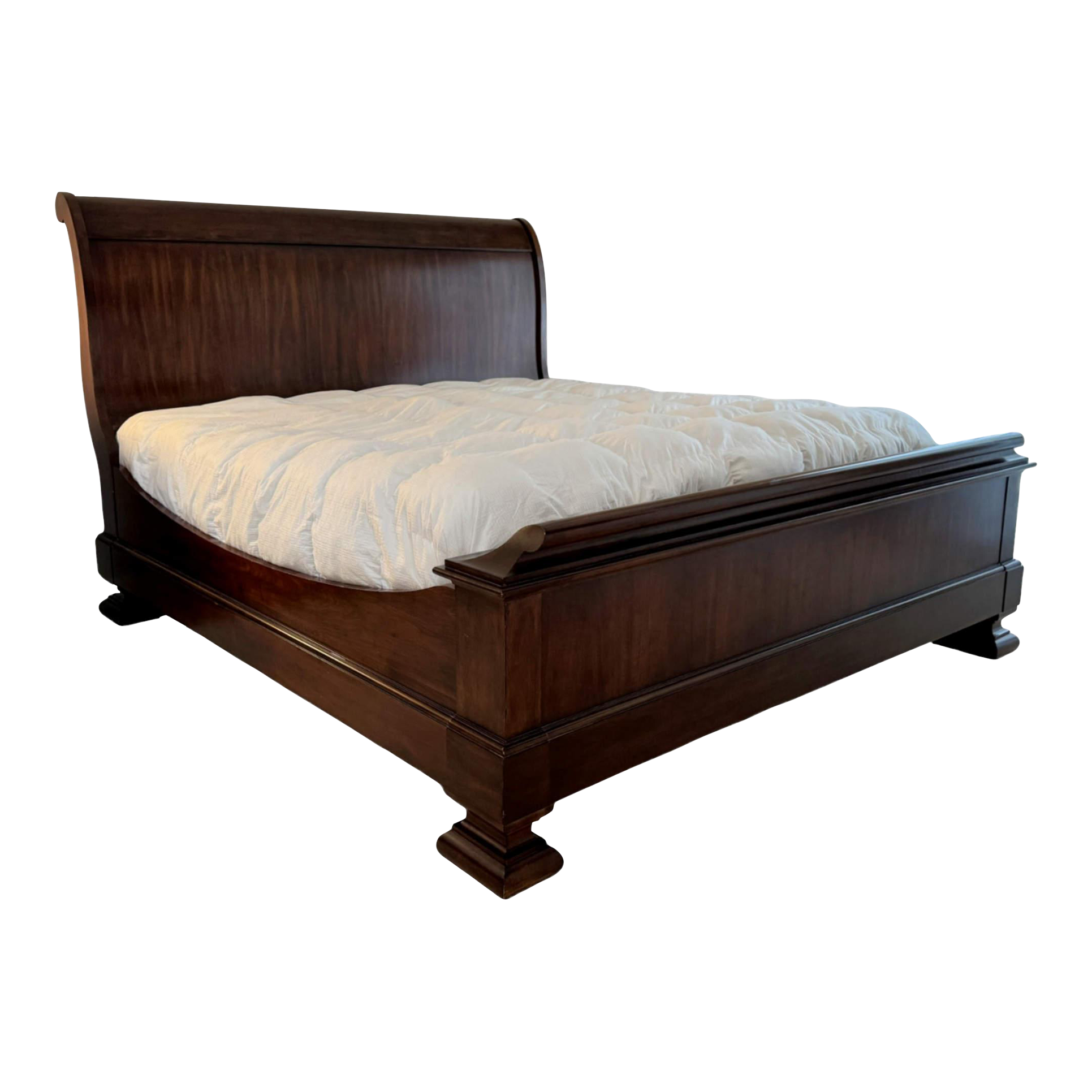 Bernhardt Smithsonian Collection King Size Sleigh Bedrame | Chairish