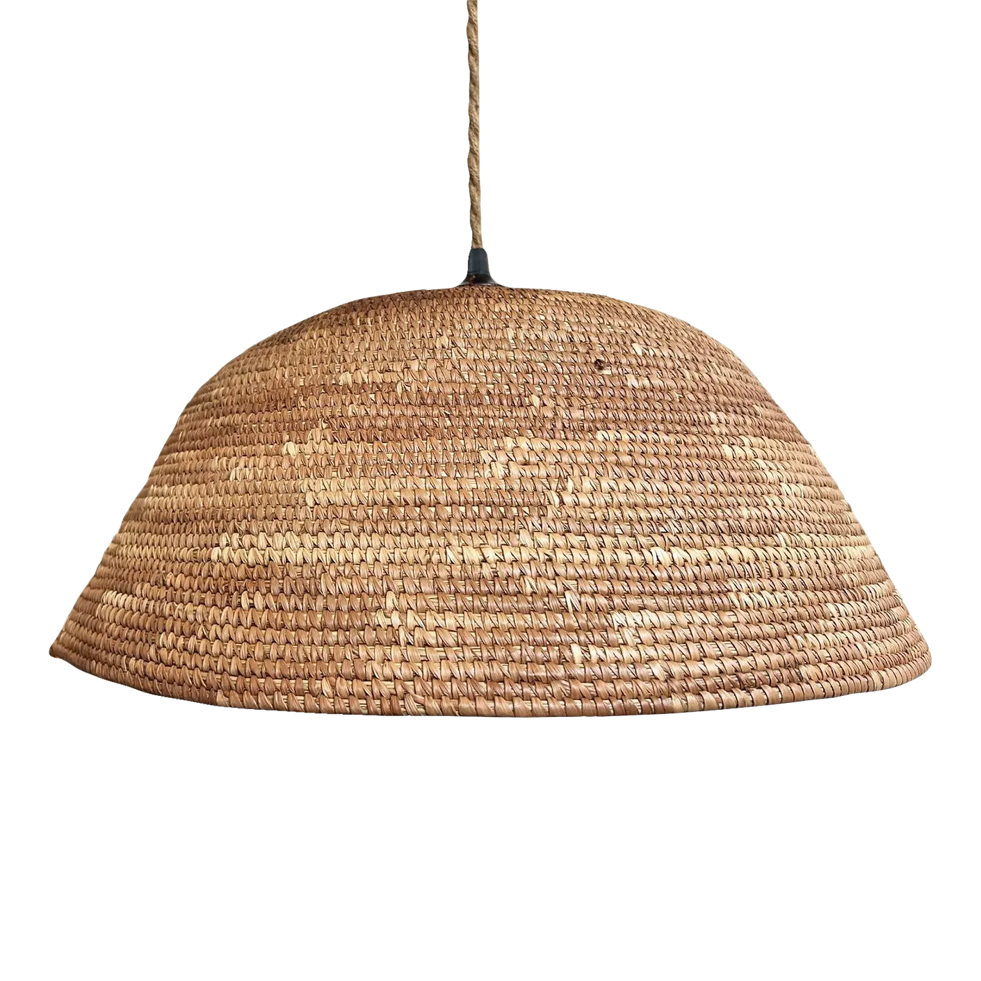Vintage Dogon Dome Basket Pendant Light | Chairish