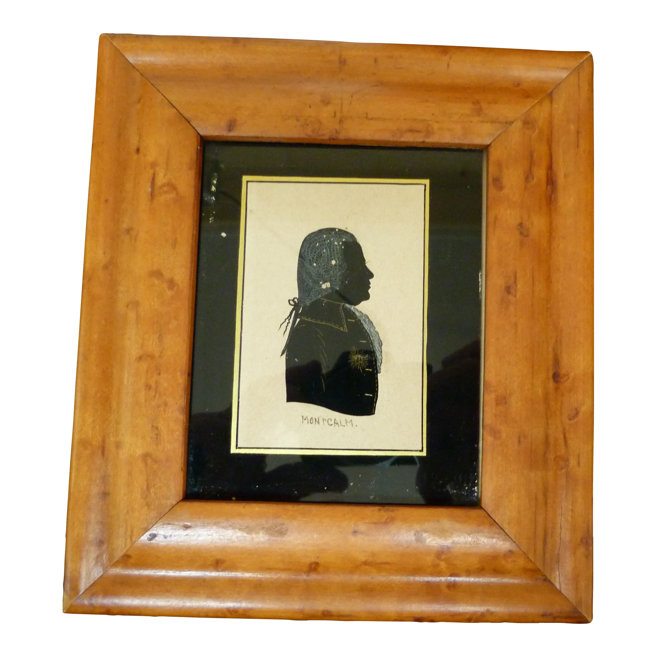 Antique Silhouette of Louis Joseph Montcalm French Commander in Chief ...