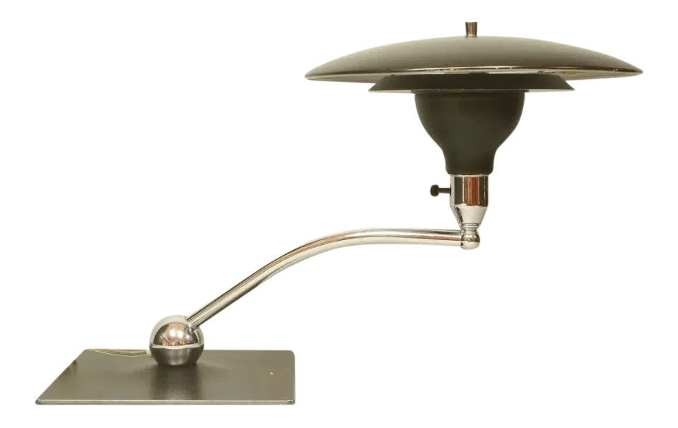 Mg Wheeler Sight Light Saucer Lamp | Chairish