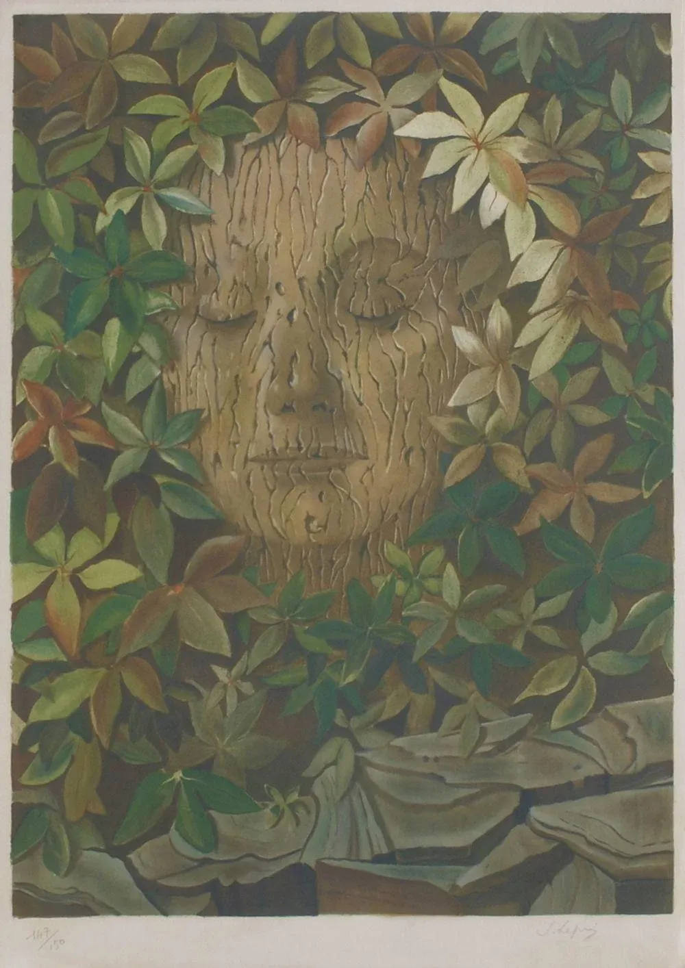 1970s Stanislas Lepri, the Mask, Lithograph | Chairish