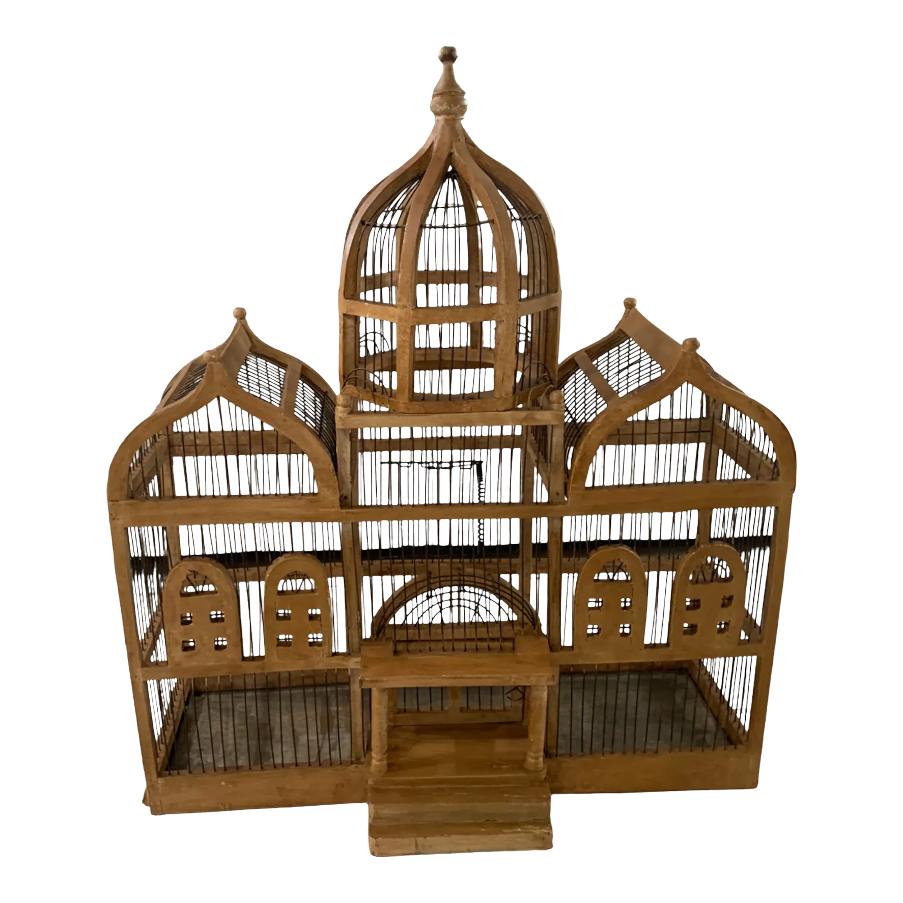 Vintage Taj Mahal Style Wooden Bird Cage Dome Top Brighton Pavillion ...