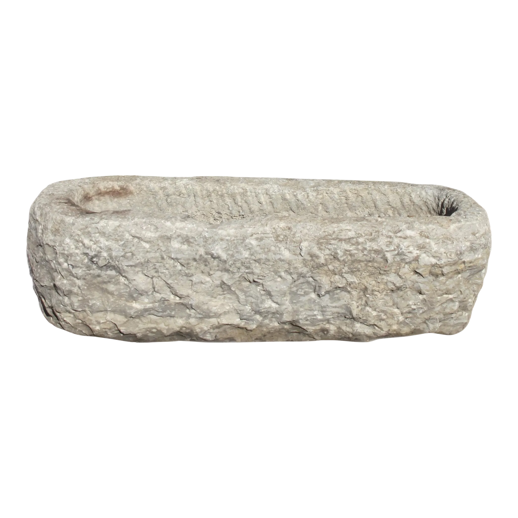 Hand Chiseled Stone Trough | Chairish