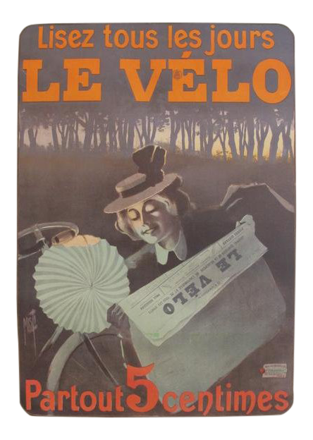 1899 Original Vintage French Newspaper Advertisement Poster, Lisez Le ...