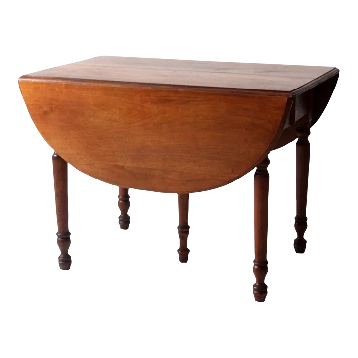 Antique Drop Leaf Table With 2 Leaf Extensions | Chairish