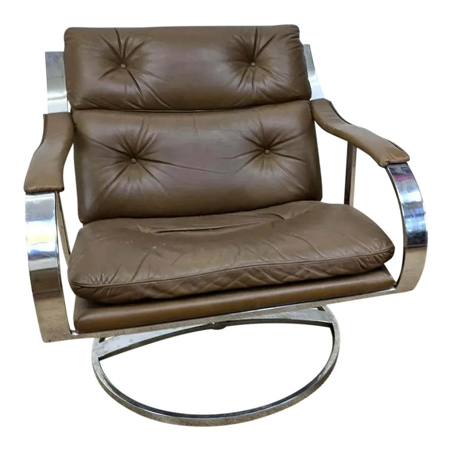 Late 20th Century Gardner Leaver Steelcase Lounge Chair | Chairish